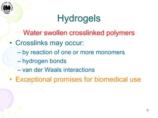 Hydrogels mechanical properties, structure.ppt