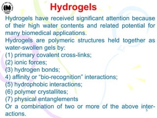 Hydrogels mechanical properties, structure.ppt