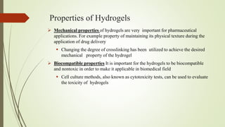 Hydrogels | PPTX