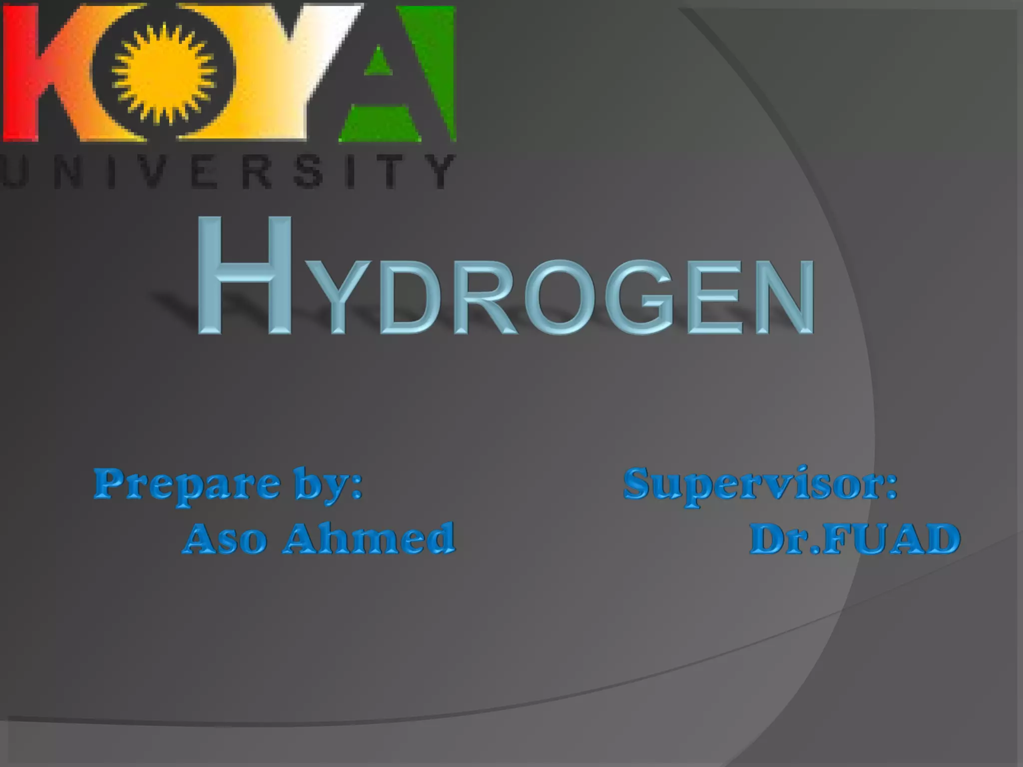 Presentation (Hydrogen) | PPT