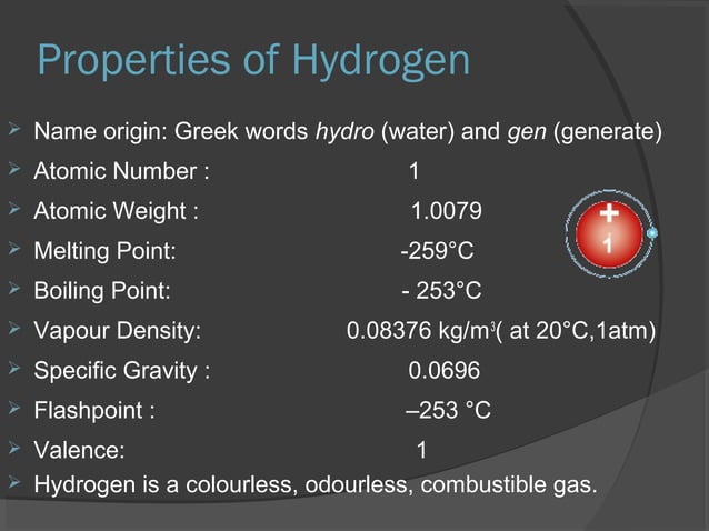 Presentation (Hydrogen) | PPT
