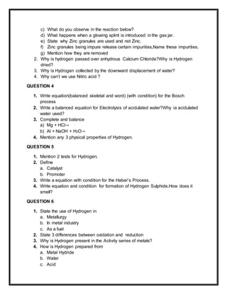 9th Grade Chemistry Worksheets