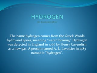 Hydrogen-SHARAADB | PPTX