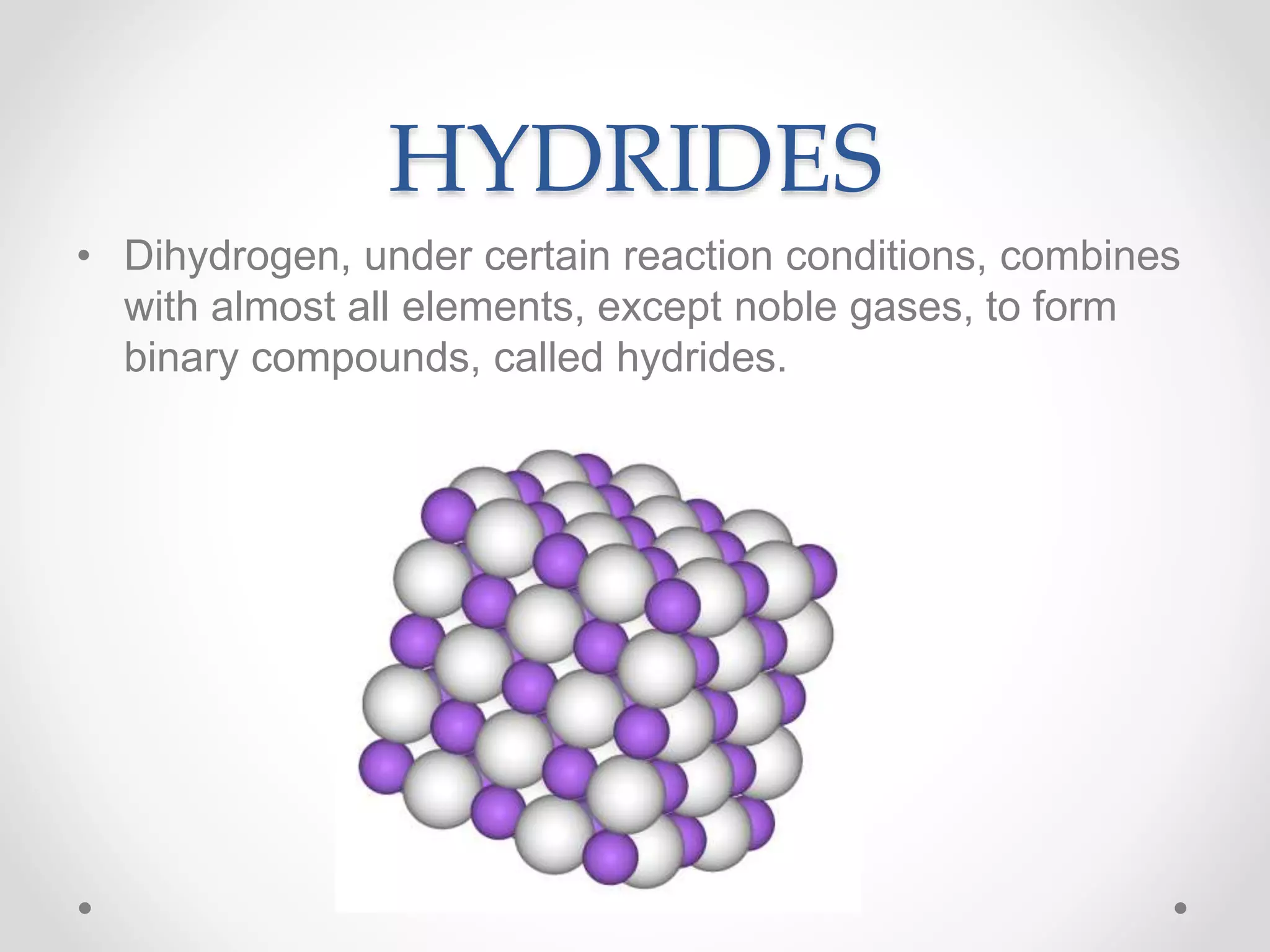 Hydrogen Class 11th Chemistry NCERT | PPTX