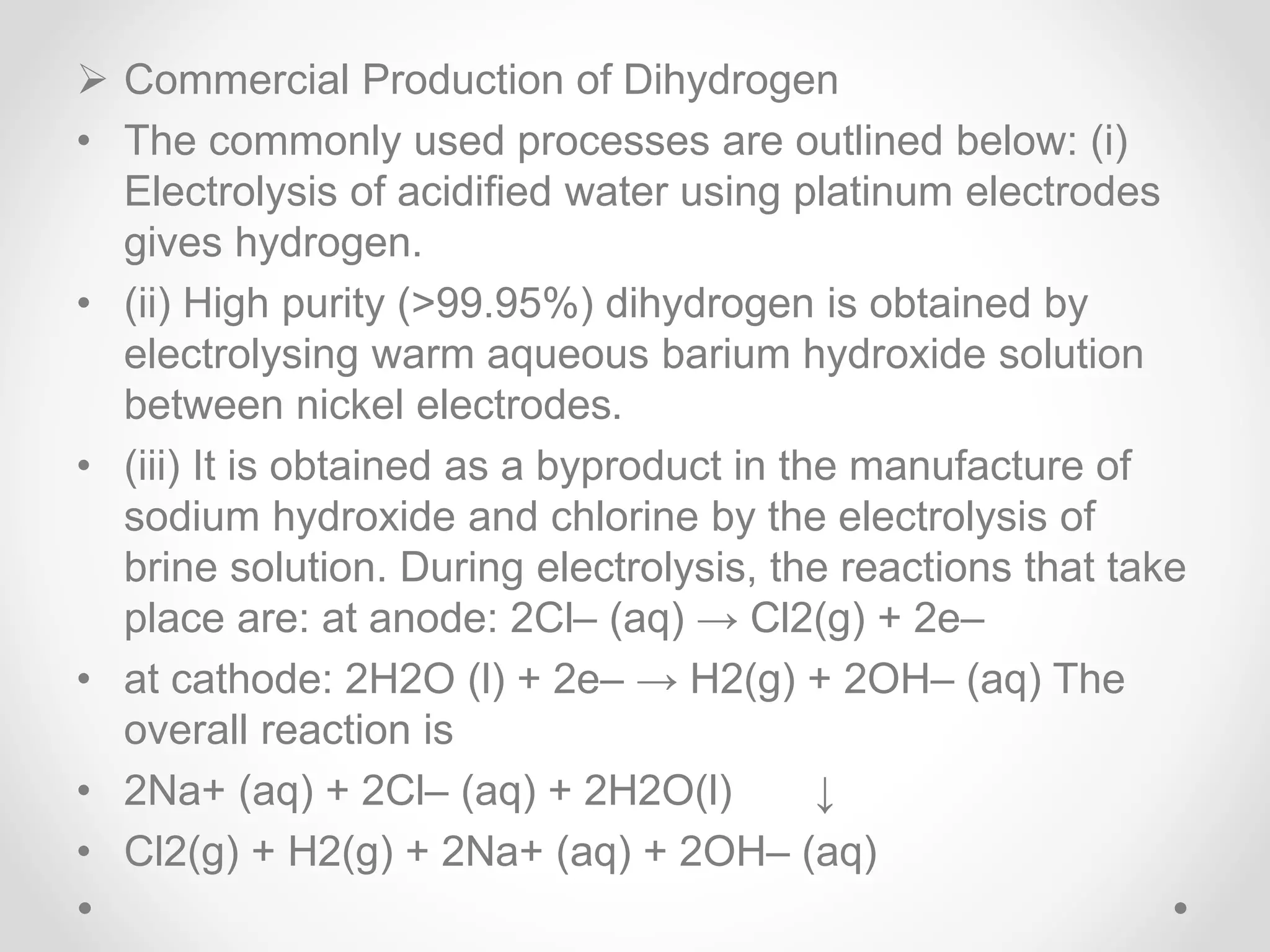 Hydrogen Class 11th Chemistry NCERT | PPTX