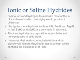 Hydrogen Class 11th Chemistry NCERT | PPTX