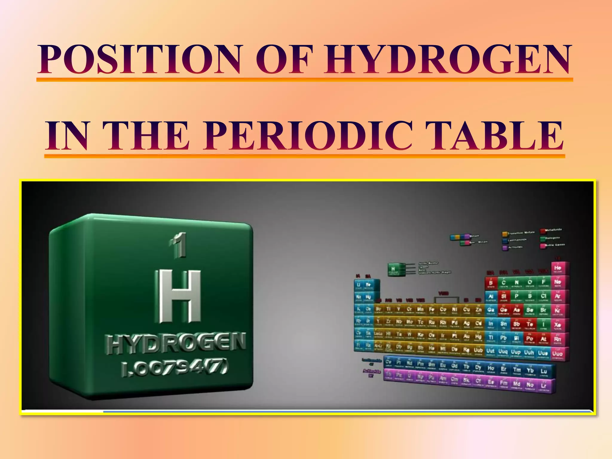 Hydrogen and its Compounds | PPTX | Chemistry | Science