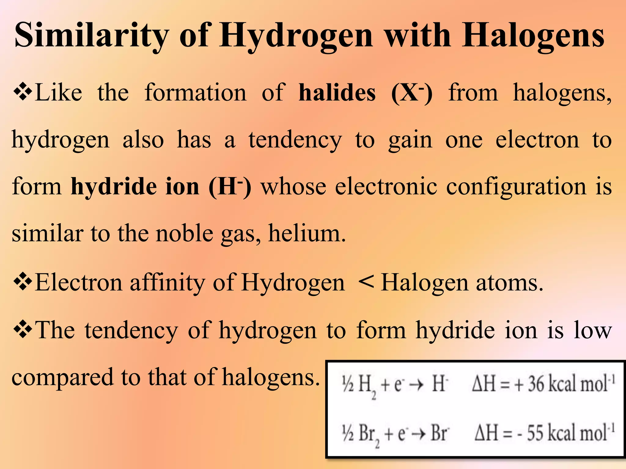 Hydrogen and its Compounds | PPTX | Chemistry | Science