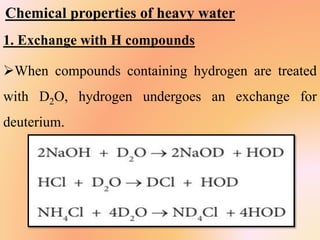 Hydrogen and its Compounds | PPTX