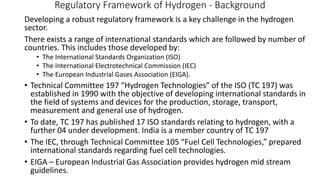 Hydrogen policy regulations and standards | PPTX