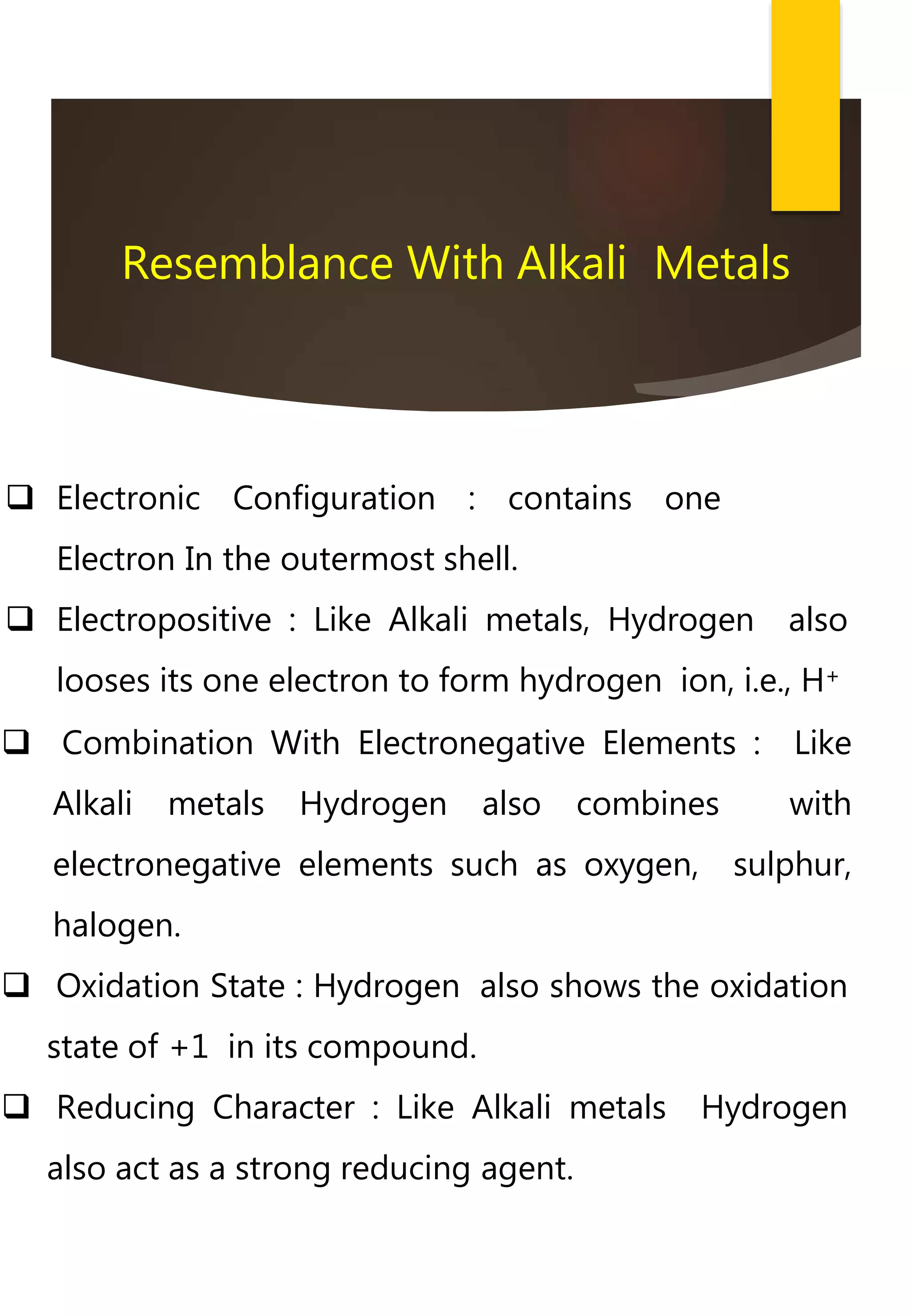 Hydrogen and its compounds | PPTX