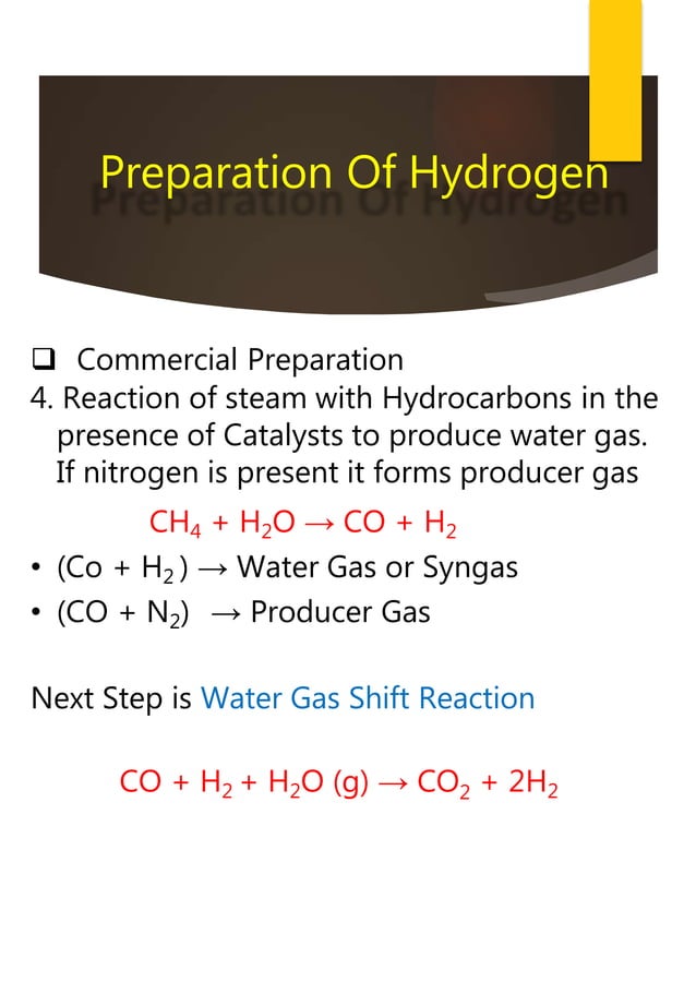 Hydrogen and its compounds | PDF