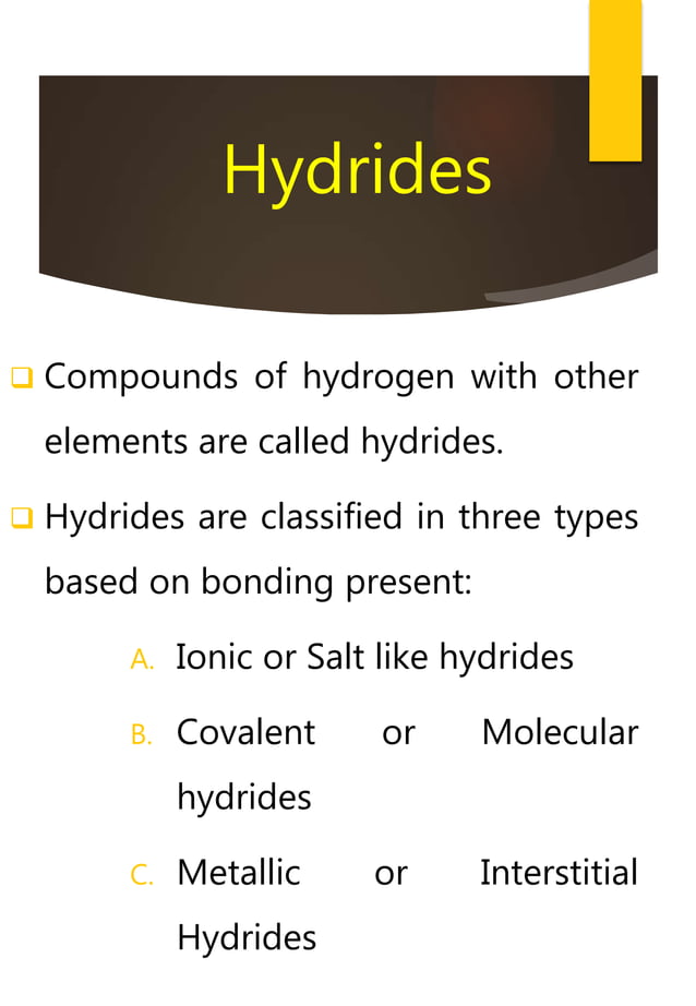 Hydrogen and its compounds | PDF