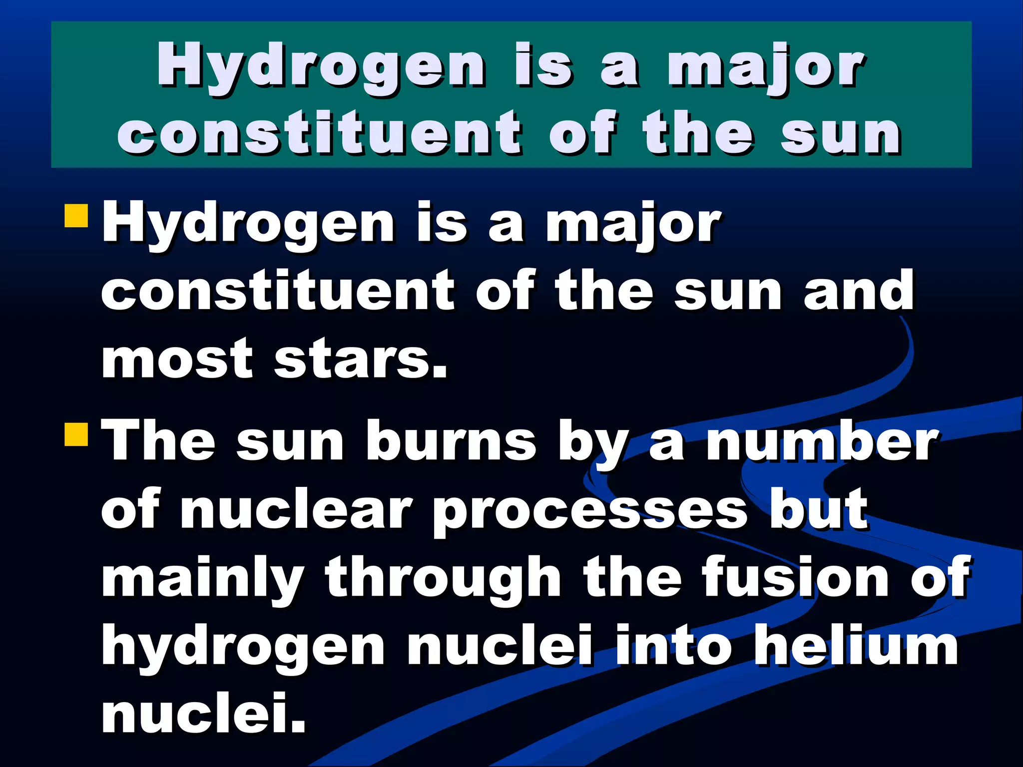 Hydrogen and its importance | PPT
