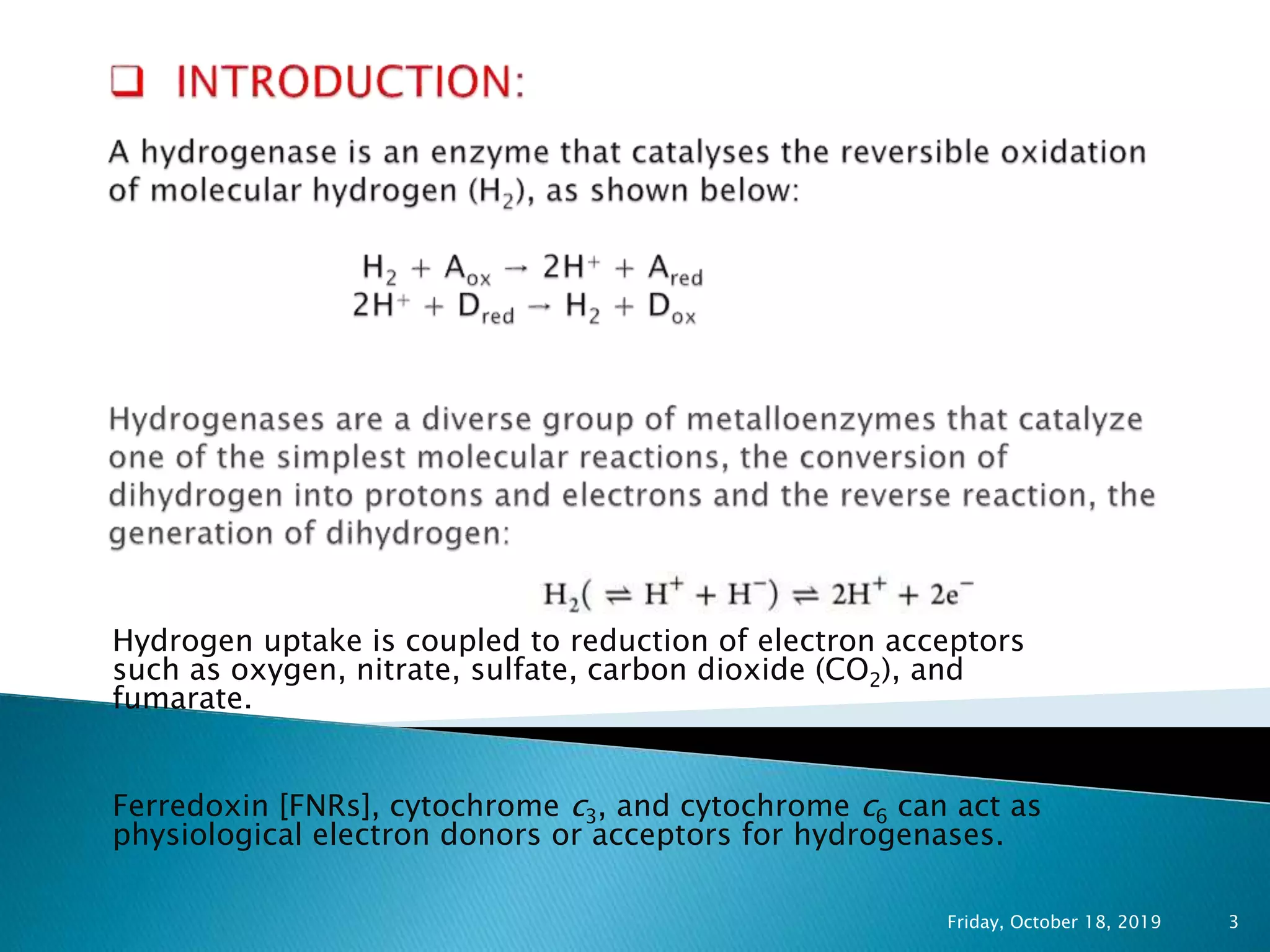 Hydrogenases | PPTX