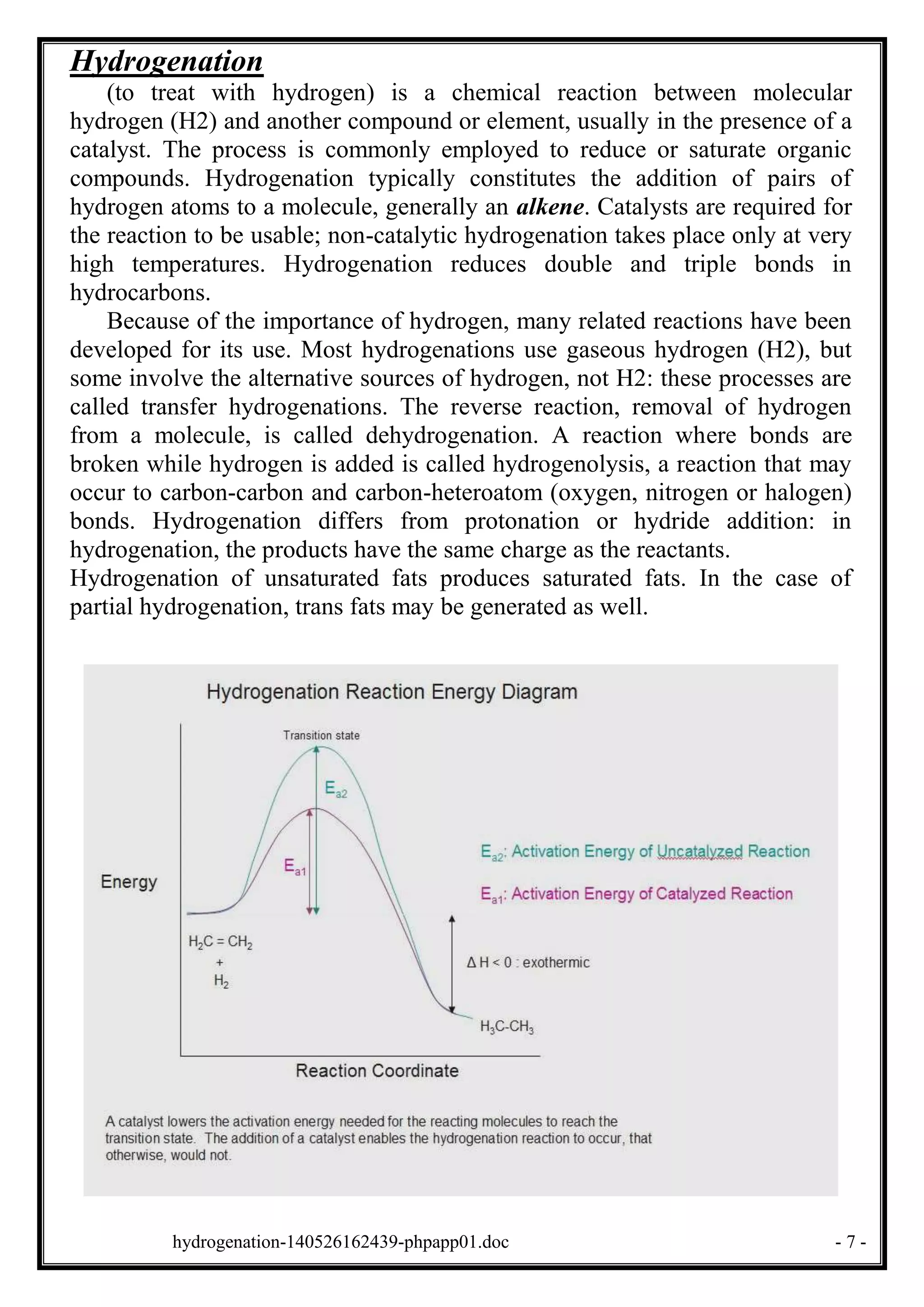 Hydrogenation | DOC