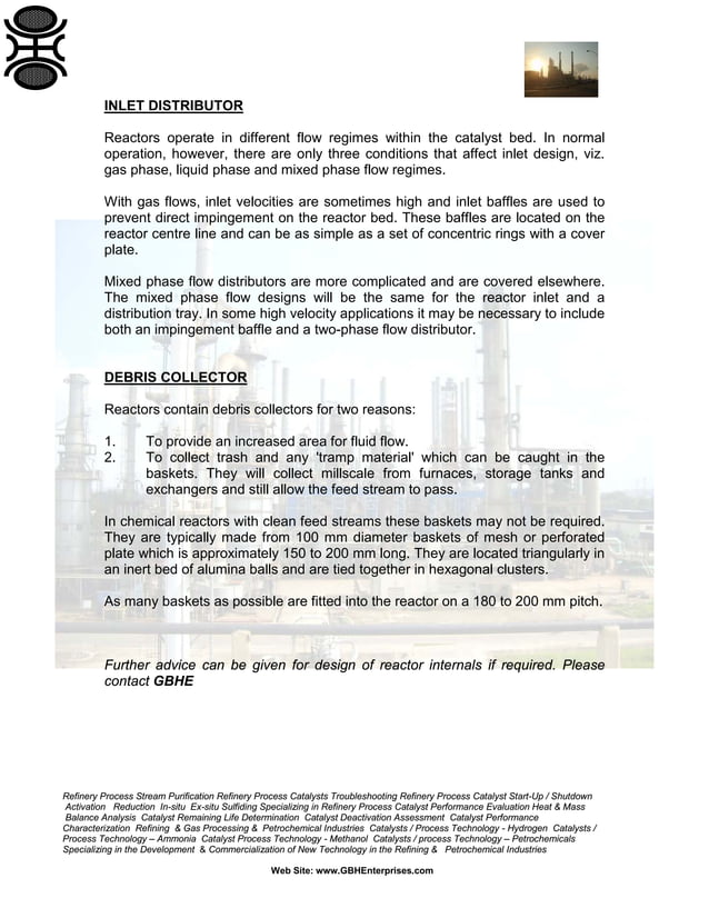 Hydrogenation Reactor Design Considerations | PDF