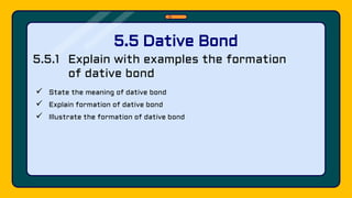 Hydrogen bond, Dative bond & Metallic bond | PPT | Chemistry | Science