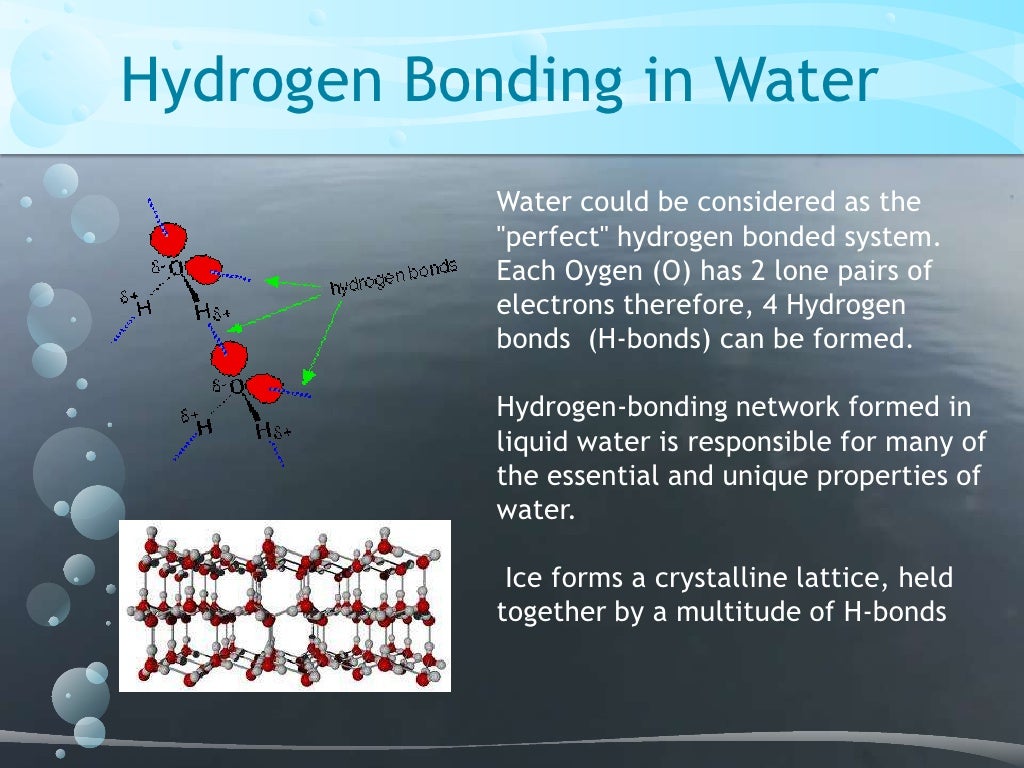 Hydrogen bonding