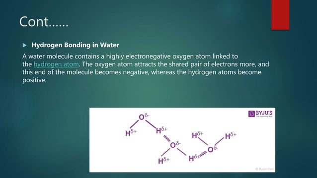 Hydrogen Bonding | Organic Chemistry. Ppt | PPTX | Chemistry | Science
