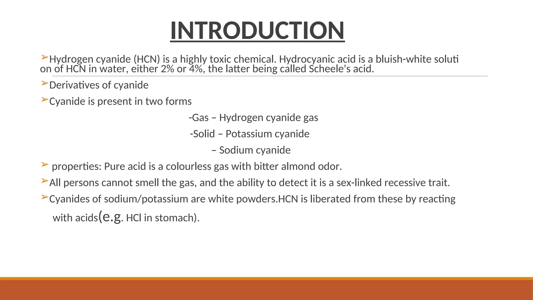 Hydrogen Cyanide and Derivatives, Methyl Isocyanate.ppt