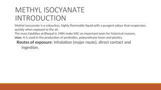 Hydrogen Cyanide and Derivatives, Methyl Isocyanate.ppt