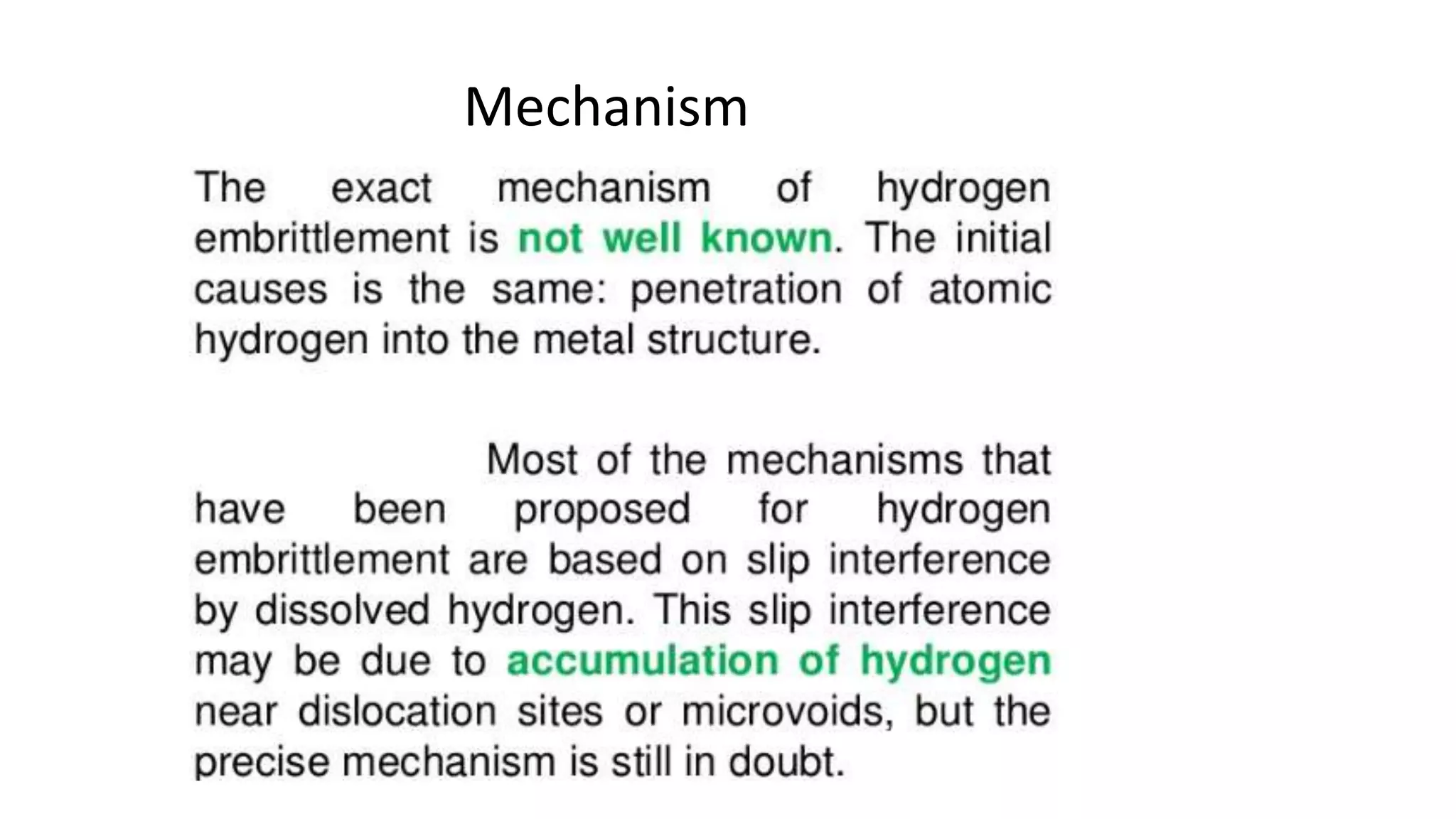 Hydrogen embrittlement | PPTX