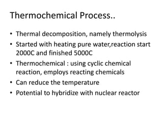 Hydrogen energy | PPTX