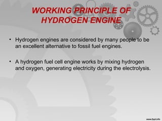 Hydrogen engine | PPT