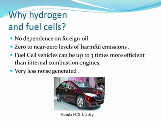 Hydrogen fuel an alternative source of energy | PPTX