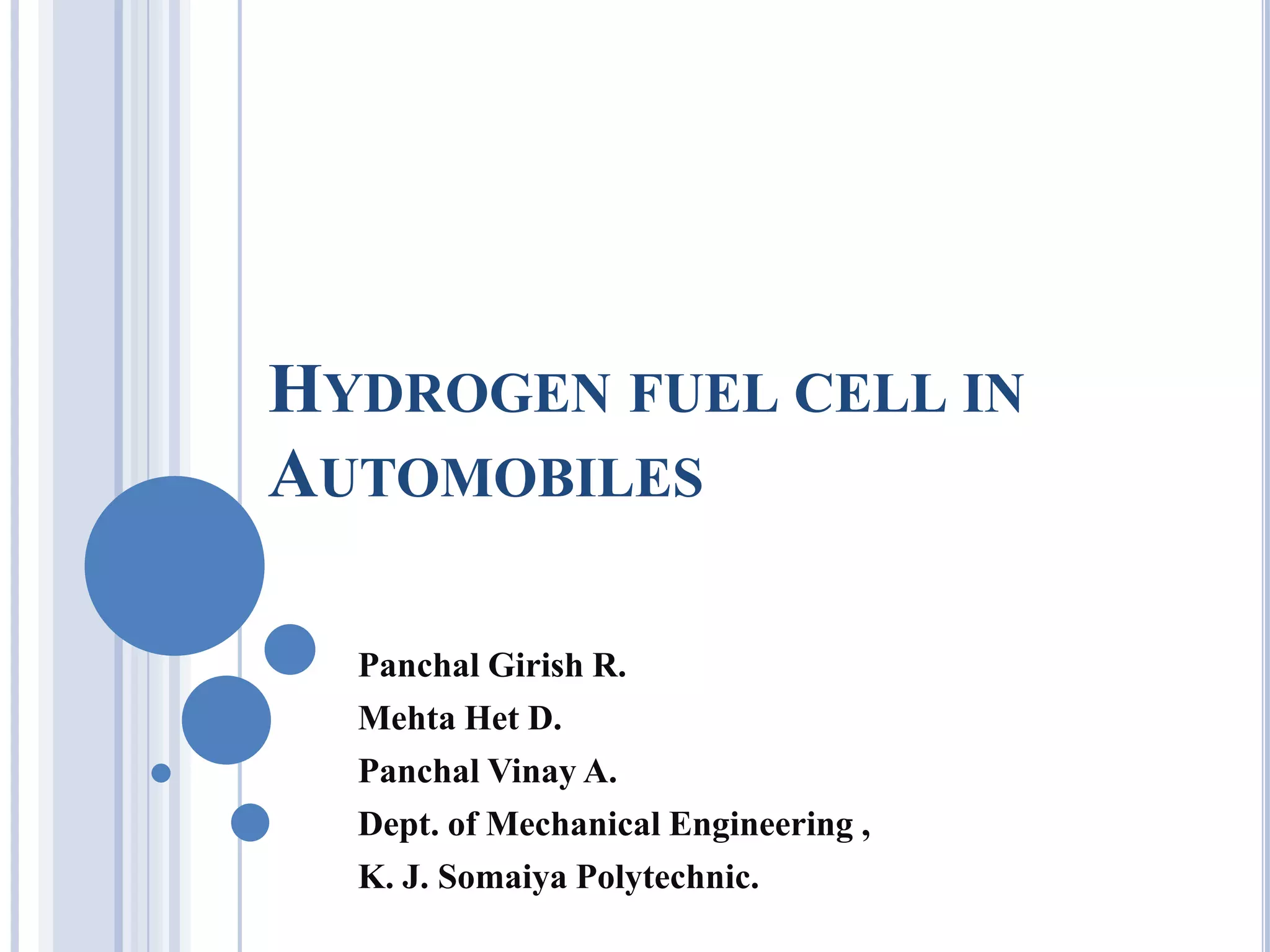 Hydrogen fuel cells | PPT