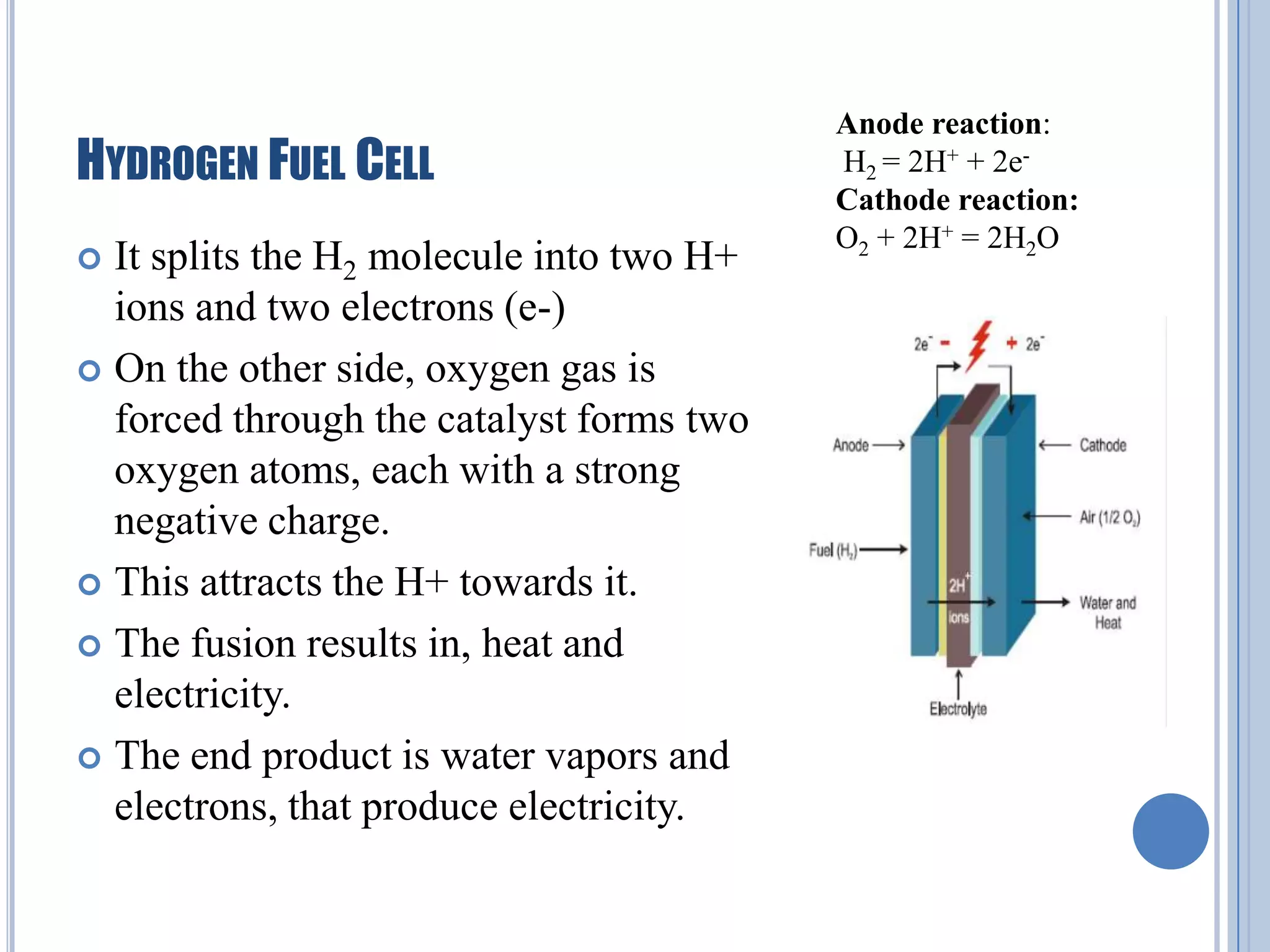 Hydrogen fuel cells | PPTX