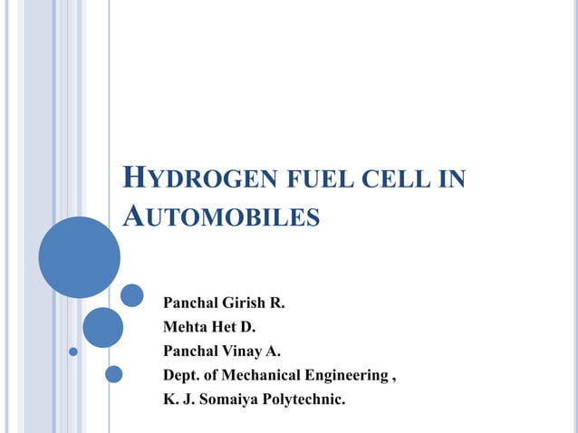 Hydrogen fuel cells | PPT