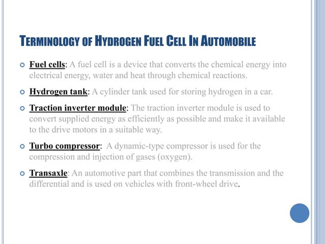 Hydrogen fuel cells | PPT