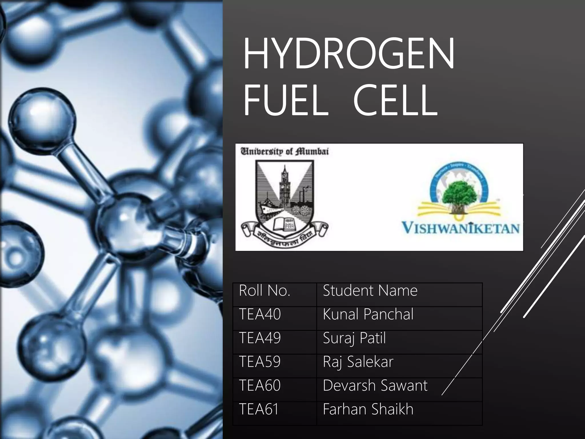 Hydrogen Fuel Cell (Report Presentation) | PPT