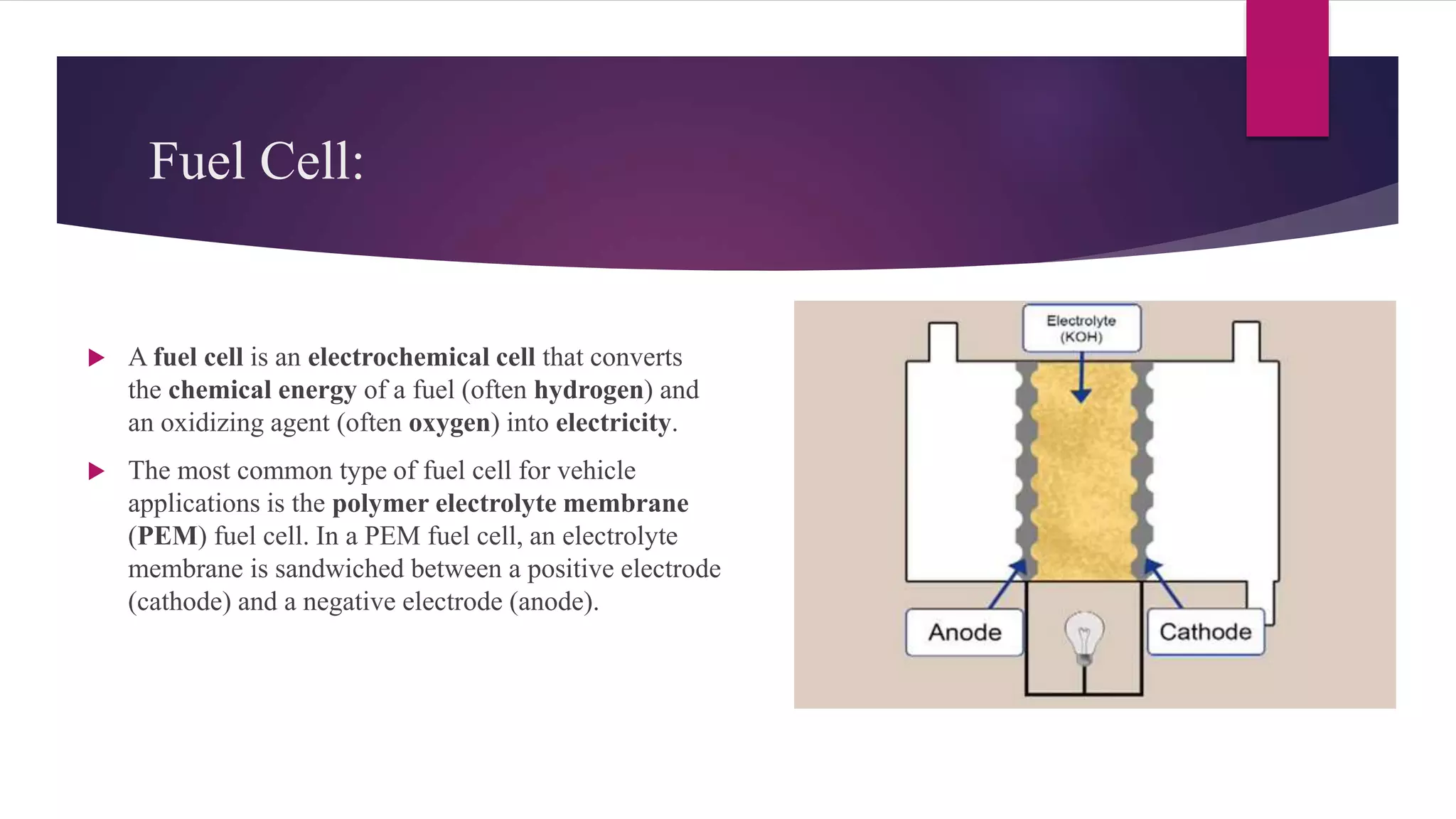 Hydrogen fuel cell seminar | PPTX