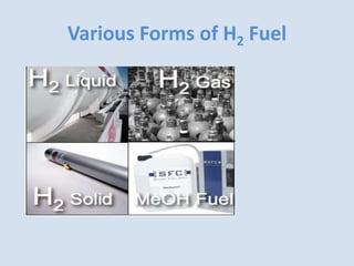 Hydrogen fuel & its sustainable development | PPT