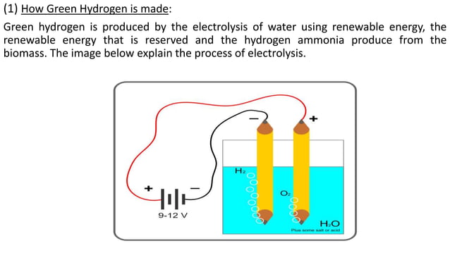 Hydrogen Mission 2021& Green Hydrogen Policy 2022.pptx | Power and Energy Industry | Industries
