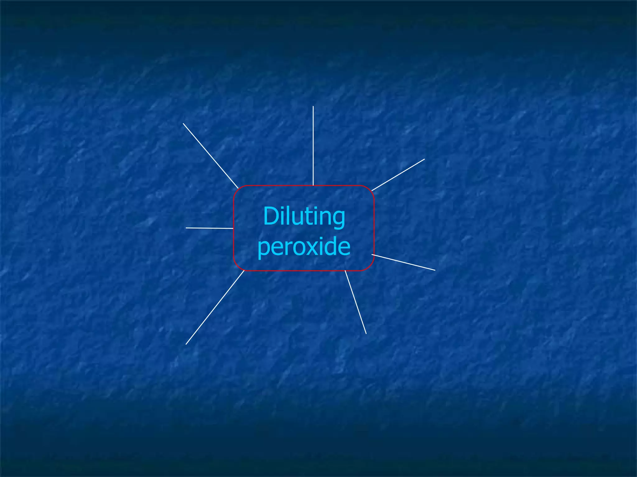 Hydrogen peroxide solution slides | PPT