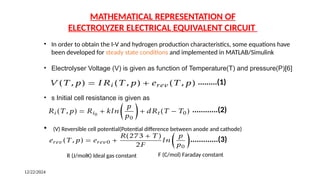 HYDROGEN PRODUCTION GENERATION IN MATLAB | PPTX