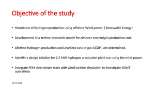 HYDROGEN PRODUCTION GENERATION IN MATLAB | PPTX