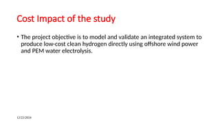 HYDROGEN PRODUCTION GENERATION IN MATLAB | PPTX