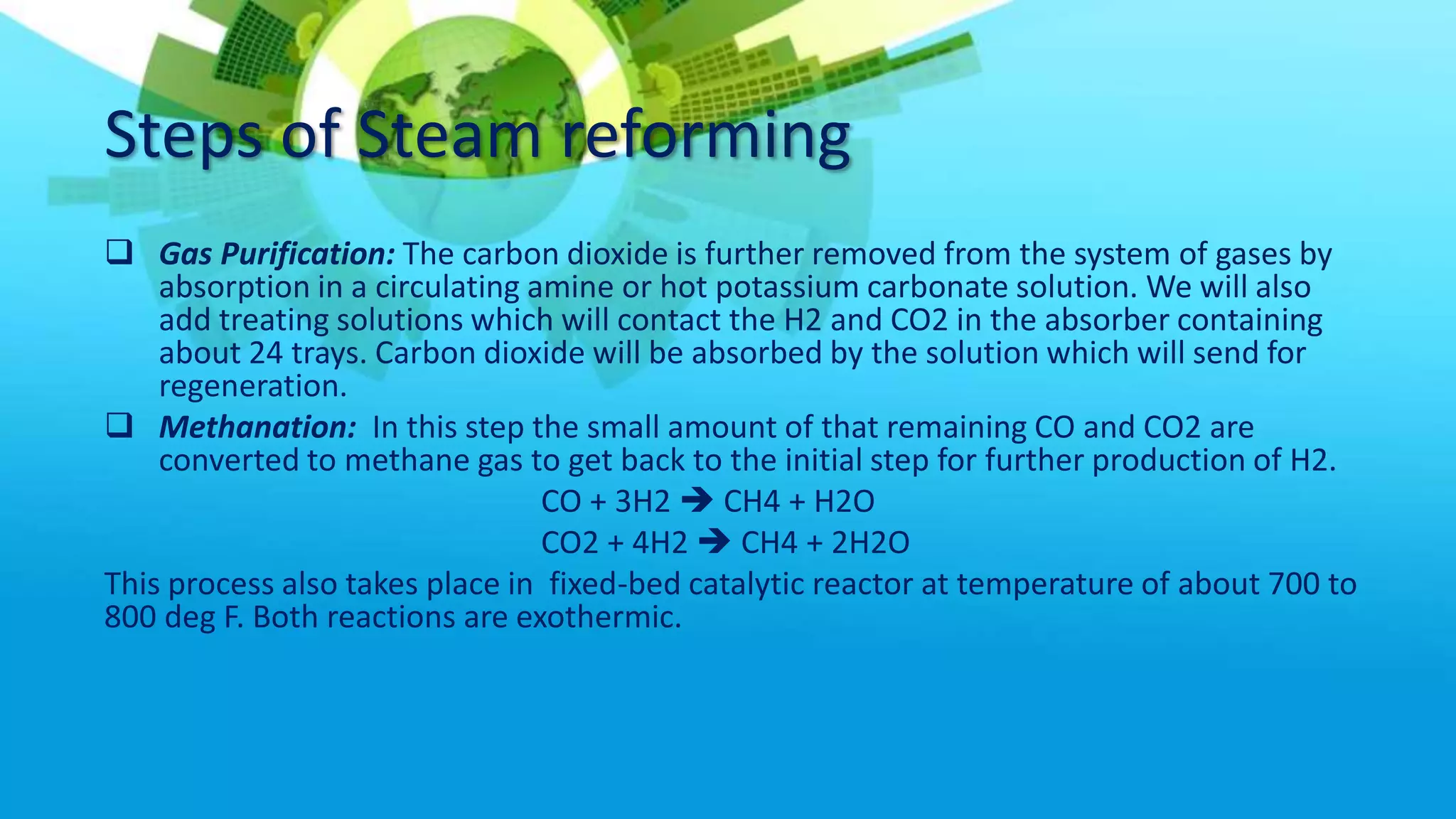 Hydrogen Production through Steam Reforming process.pptx