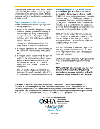 Hydrogen sulfide fact | PDF