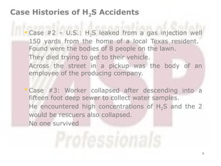 Hydrogen Sulfide H2S hazards and control measures presentation | PPTX