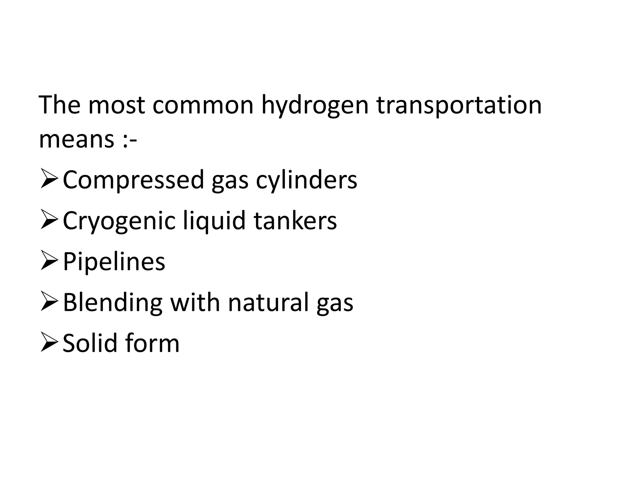 Hydrogen Transportation and application | PDF