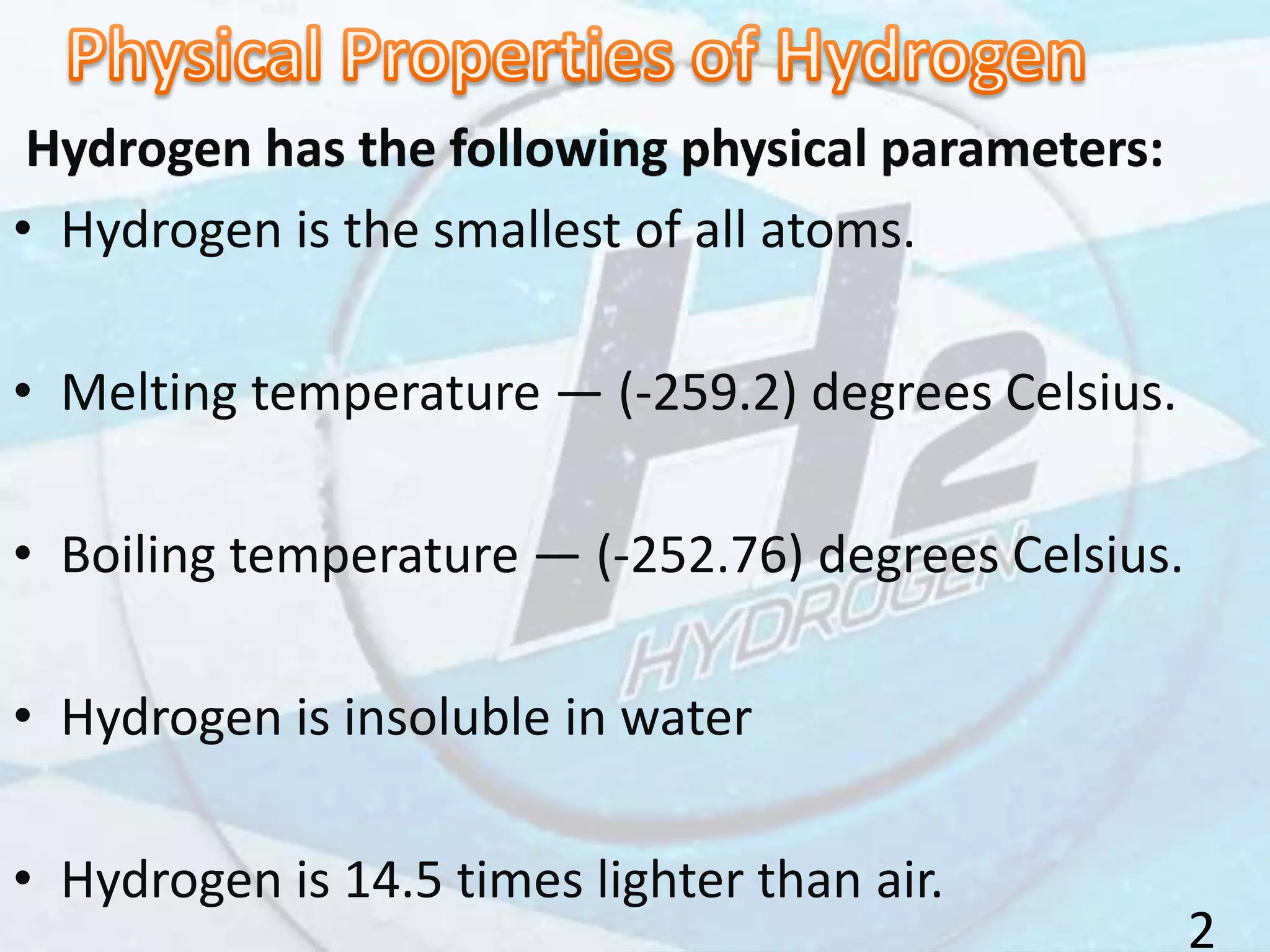 Hydrogen the fuel cell | PPTX