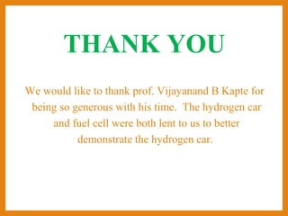 Hydrogen vehicle | PPT