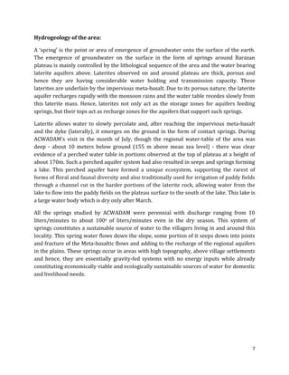 Hydrogeological report of Barazan Plateau, North Goa District | PDF