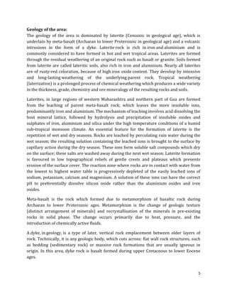 Hydrogeological report of Barazan Plateau, North Goa District | PDF